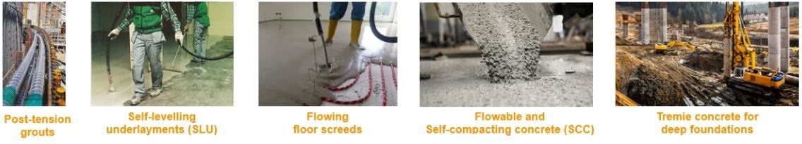 Highly Flowable Concrete